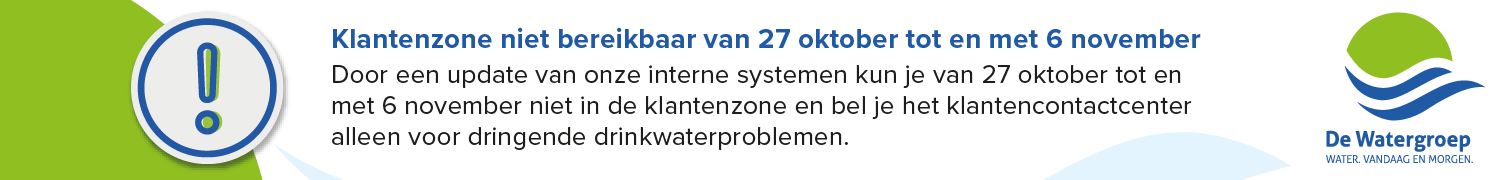 Onze klantenzone | De Watergroep | De Watergroep